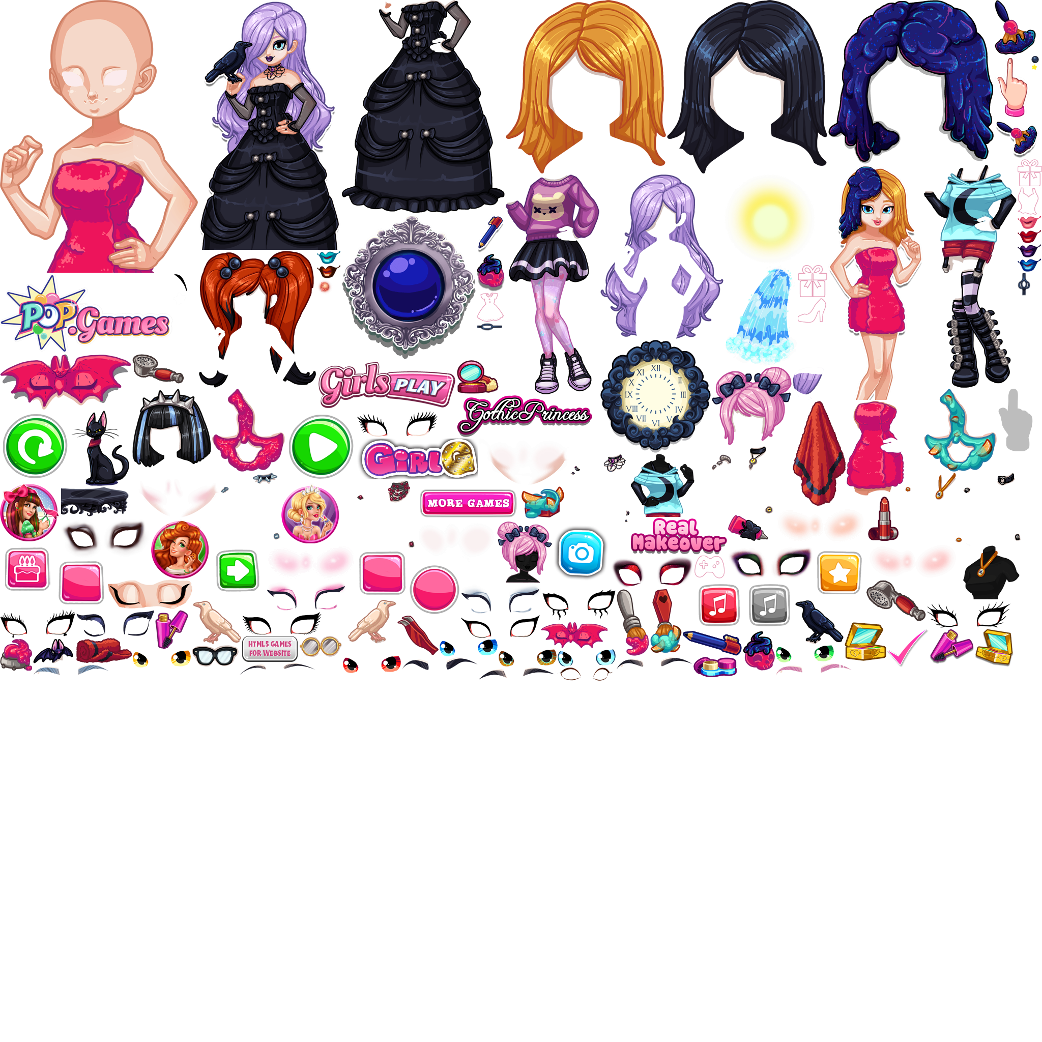 Gothic Princess Real Makeover | No Ads | Play At Friv® 🕹️